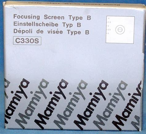 Mamiya Model 3 Paramender Medium Format