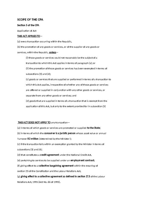 Laco7312 Scope Of The Cpa Scope Of The Cpa Section 5 Of The Cpa