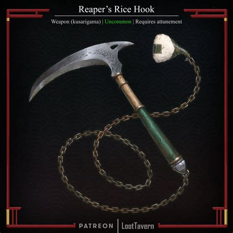 Oc Reapers Rice Hook Weapon Kusarigama Uncommon Requires