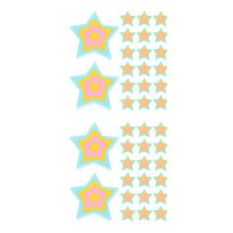 Masteelf 100 Pcs Kawaii Star Shaped Miniature Erasers Tiny Cartoon Erasers Multi Use Miniature
