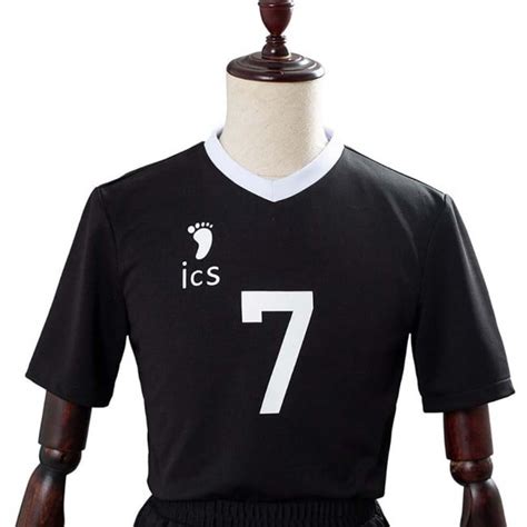 Haikyuu Ren Omimi Costume Black Jersey Ren Omimi Cosplay Costume