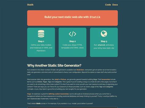 Statik By Thanethomson A Undefined Template Built At Lightspeed