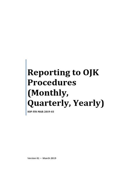 Sop Reporting To Procedures Pdf Chief Financial Officer Chief Executive Officer