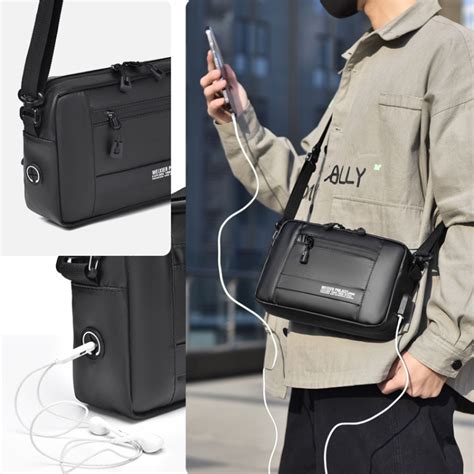 Weixier W126 Leisure Men Shoulder Bag Portable With Usb Port Outdoor
