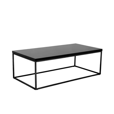 Teresa Rectangle Coffee Table Black Metal Coffee Table Coffee