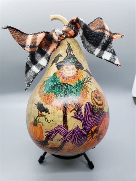 Halloween Gourd Art Etsy