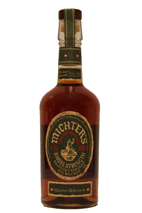 Michters Bourbon Barrel Strength Rye Limited Release