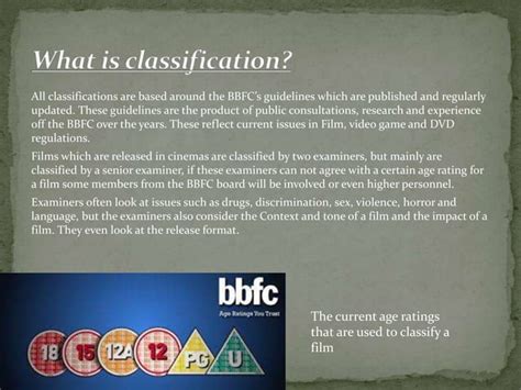 Bbfc Classifications Research Pptx