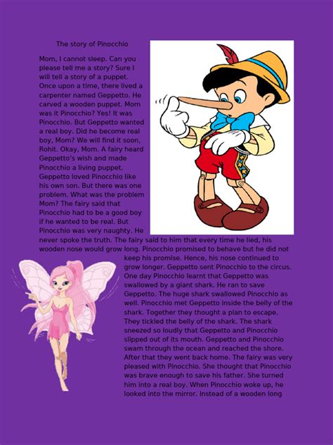 The Story Of Pinocchio Pdf