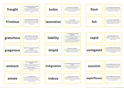 450 Test Prep Vocab Flashcards Sat Act Psat Improve Vocabulary Teens