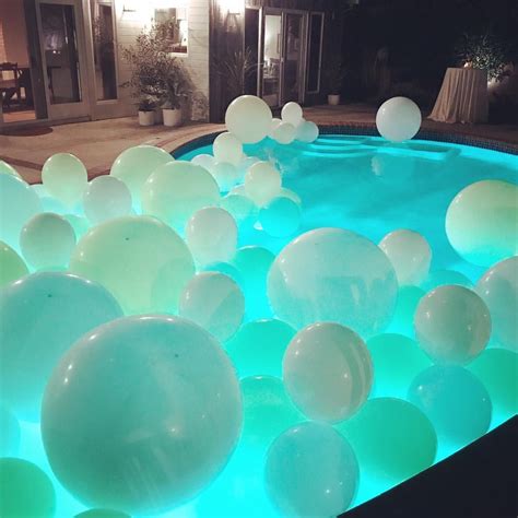 Floating Balloons In The Pool At Raymond Terrell Blog