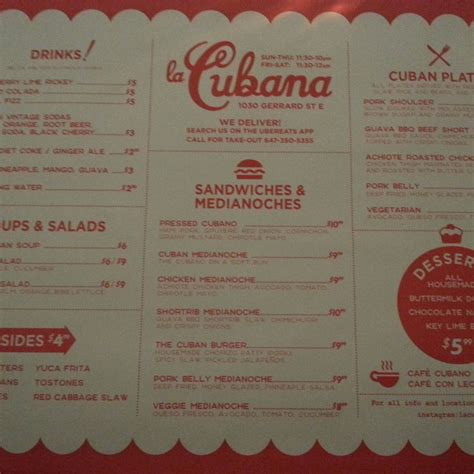 La Cubana Toronto 1030 Gerrard St E Old Toronto Restaurant