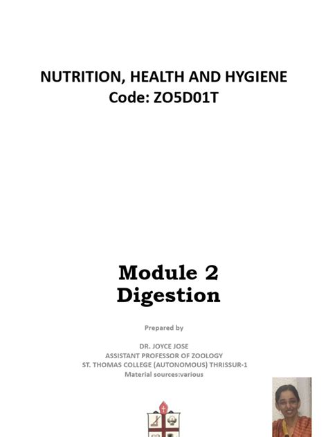 Digestion Notes Pdf