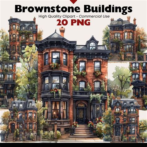 Manhattan Brownstone Art Etsy