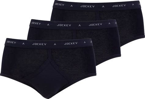 Jockey Classic Y Front Brief 3 Pack Black 42 Uk Fashion
