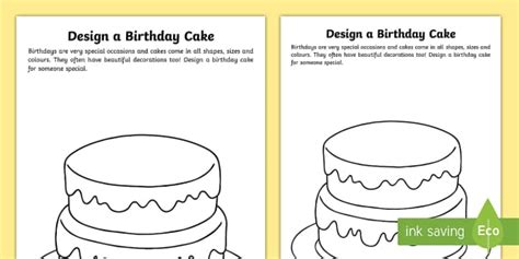 Art And Design Cake Drawing Picture