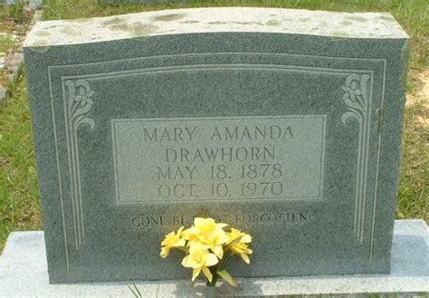 Mary Amanda Johnson Drawhorn 1878 1970 Memorial Find A Grave