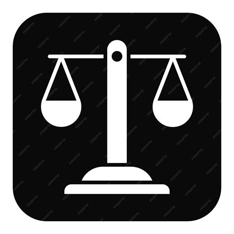 Premium Vector Law Scale Vector Illustration