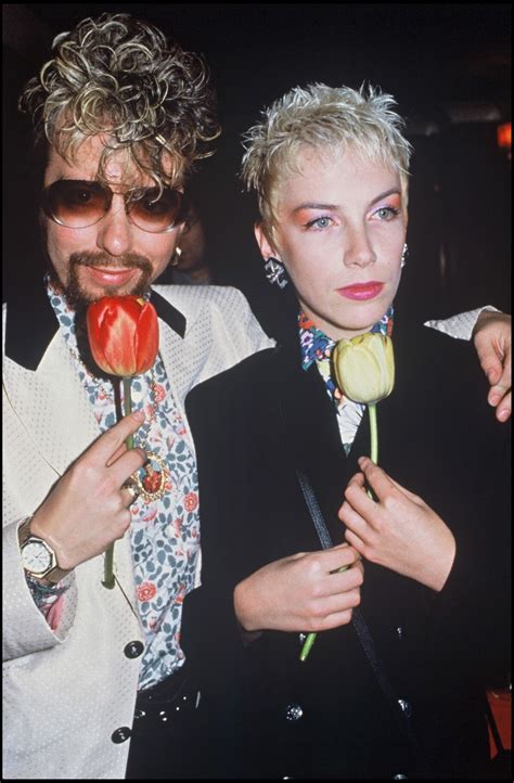 Photo Le Groupe Eurythmics Dave Stewart Et Annie Lennox En 1985