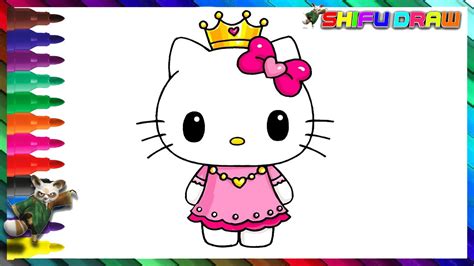 How To Draw Hello Kitty Princess