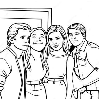 Friends Tv Show Coloring Page Coloring