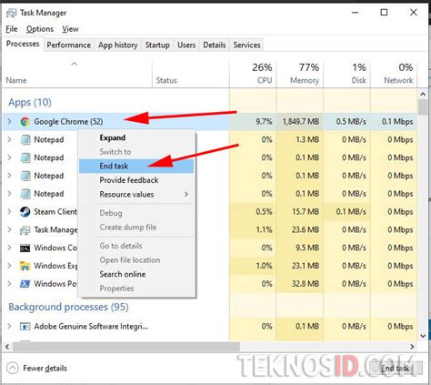 4 Cara Matikan Aplikasi Secara Paksa Force Quit Pada Os Windows Teknosid