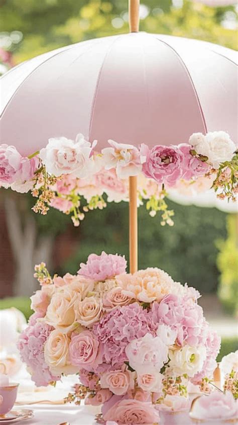 Tea Party Decorations Centerpieces Insider Mama Pastel Umbrella