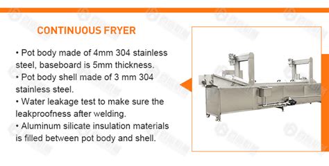 Continuous Frying Machine Baixin