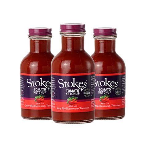Stokes Real Tomato Ketchup 580g Twelve Green Bottles Wine
