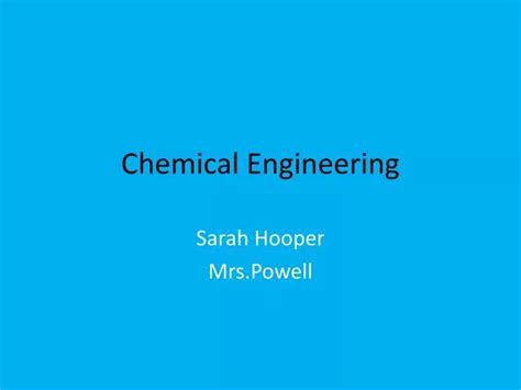 Ppt Chemical Engineering Powerpoint Presentation Free Download Id2678751