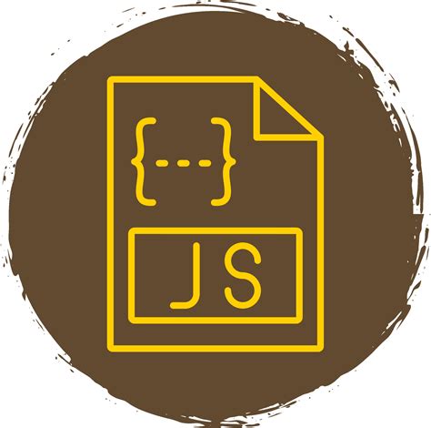 Js Line Circle Sticker Icon Vector Art At Vecteezy