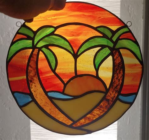 Palm Tree Stained Glass Pattern At Eva Gopinko Blog