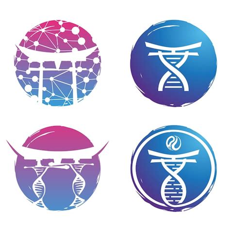 Premium Vector Illustration Logo Design Dna Colorful