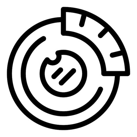 Premium Vector Brake Disc Showing Wear Indicator Line Icon