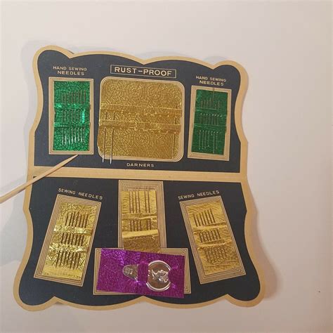 Lot Of 7 Vintage Needle Books Atomic Sewing Circle Sweetheart Happy