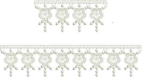 Lace Krystal Borders Narrow Embroidery Motif 19 By Sue Box Sue Box