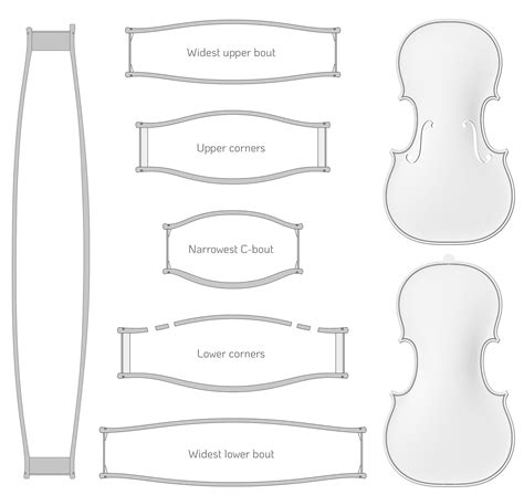 Historical Violin Templates Stradline Project