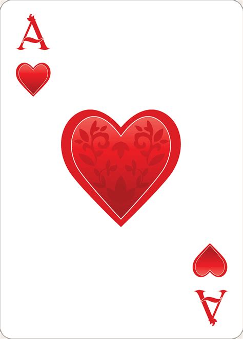 Ace Of Hearts Queen Of Hearts Playing Card Alice In Wonderland Cards