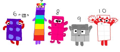 Numberblocks 6 10 By Dabqueengirl On Deviantart