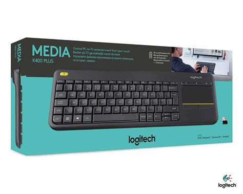 logitech k400 plus wireless touch keyboard my brand store