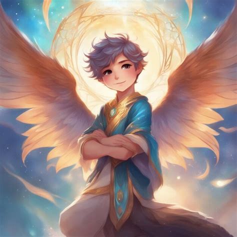 Premium Ai Image Cute Chibi Boy Wallpaper