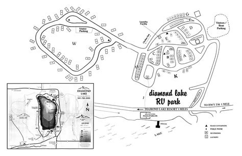 Resort Map Diamond Lake Resort