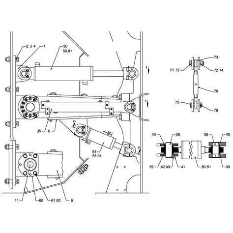 Centre Pivot Assembly For Hamm Hd70 75 Roller Lands