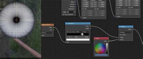 how to send a color into a colorramp from outside a group materials