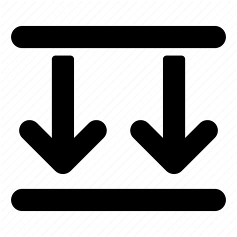 Arrow Direction Down Minimize Reduce Resize Shrink Icon