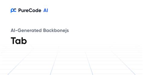 Build Great Backbonejs Tab Components Faster Using Ai Tools