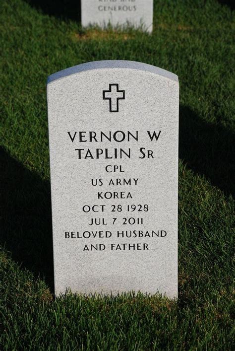 Vernon Wesley Taplin Sr 1928 2011 Find A Grave Memorial