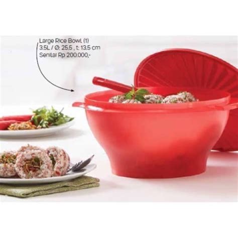 Jual Tupperware Rice Bowl Tempat Nasi Wadah Nasi Shopee Indonesia