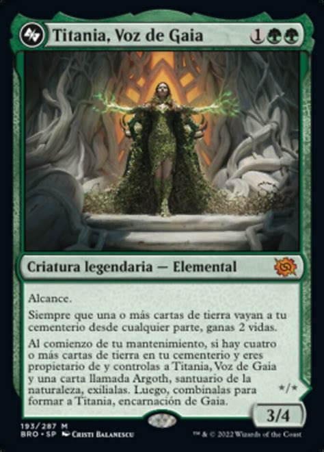 Titania Voice Of Gaea · The Brothers War Bro 193 · Scryfall Magic The Gathering Search