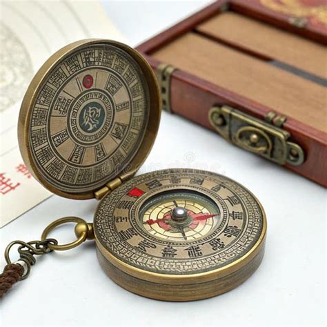 Feng Shui Compass For Positive Energy Stock Illustration Illustration